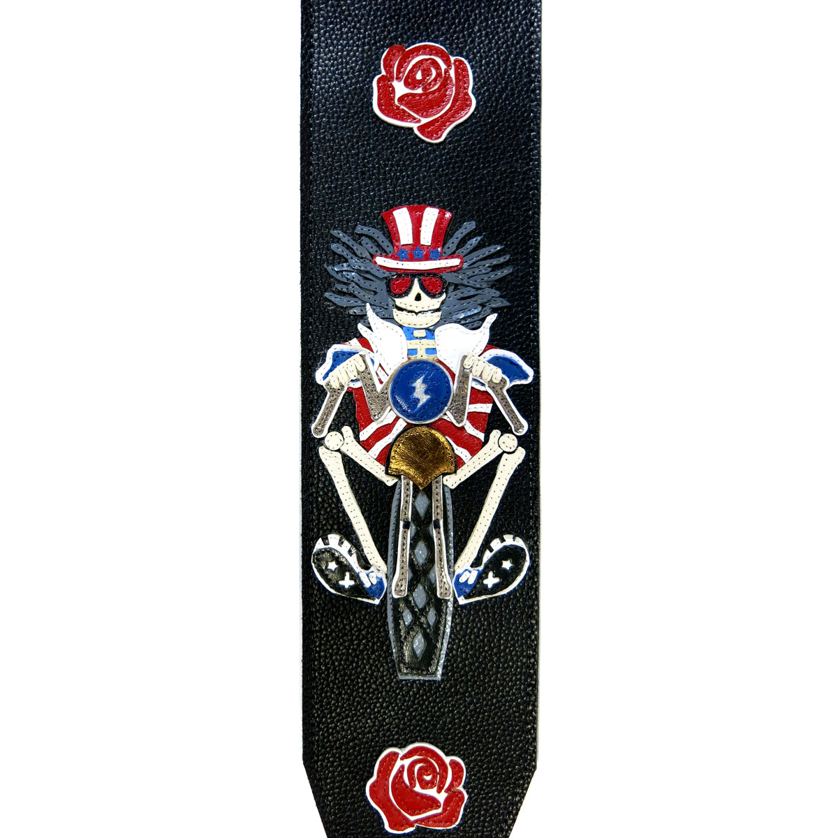 Grateful Dead Psycle Sam Custom Guitar Strap – jerihartstraps