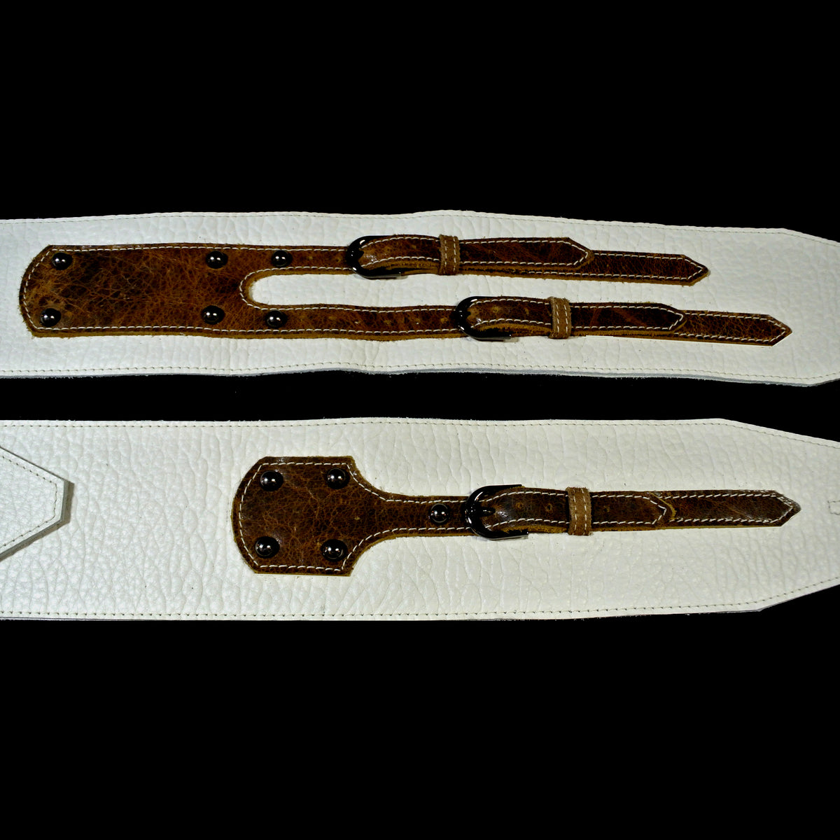 OOAK White Buffalo, Brown Buffalo Guitar Strap – jerihartstraps