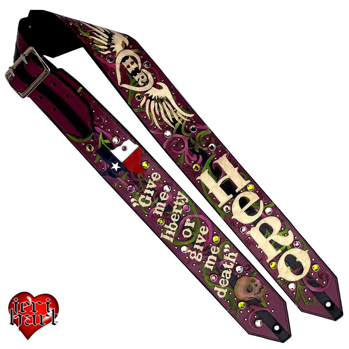 Hero Custom Guitar Strap – jerihartstraps