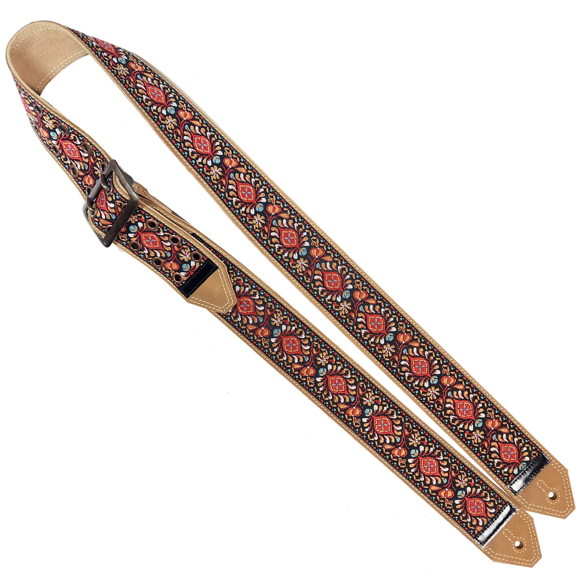 Kristian OOAK Jacquard Guitar Strap – jerihartstraps