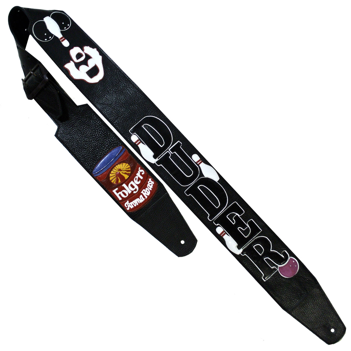 Big Lebowski Custom Guitar Strap – jerihartstraps