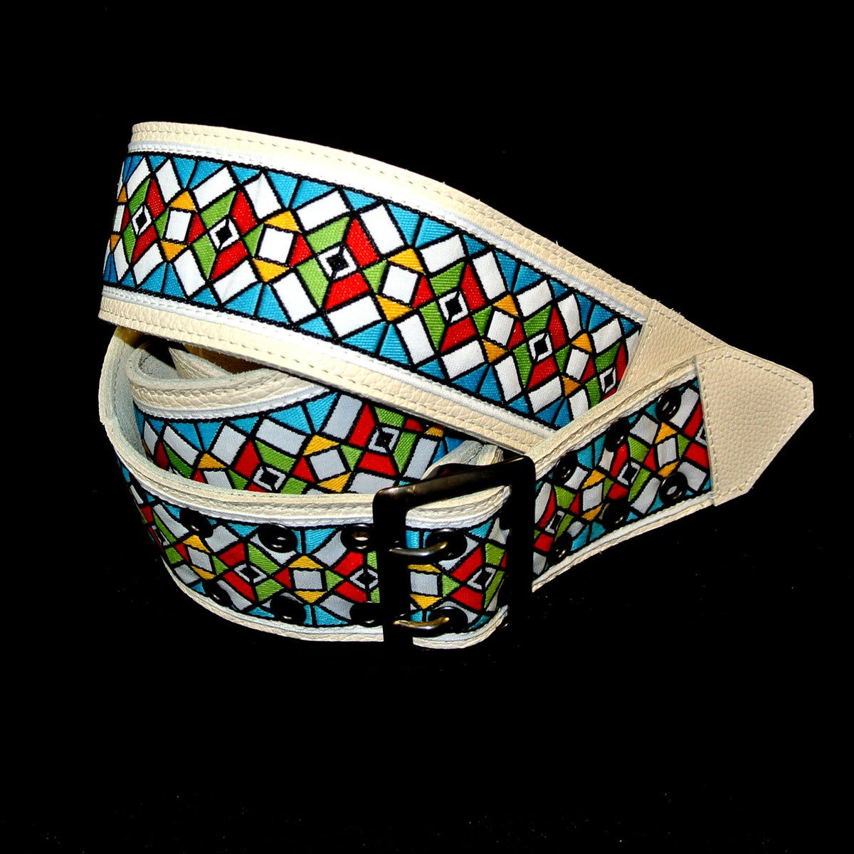 Hendrix Textile Stained Glass Guitar Strap – jerihartstraps