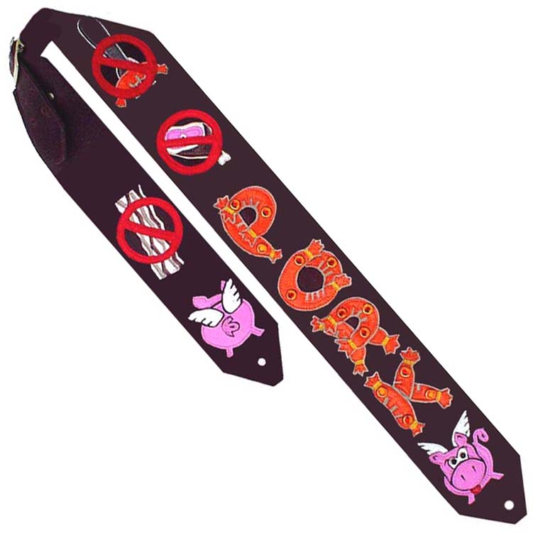 Pork Meat Eater & Vegetarian Custom Guitar Straps – jerihartstraps