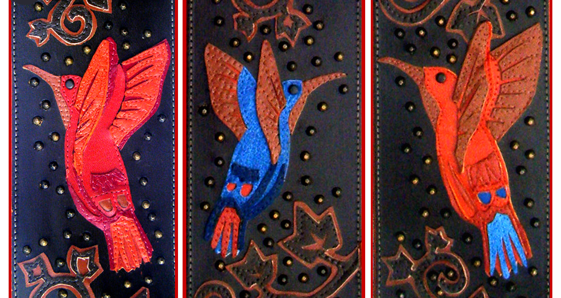Hummingbird Custom Guitar Strap – jerihartstraps