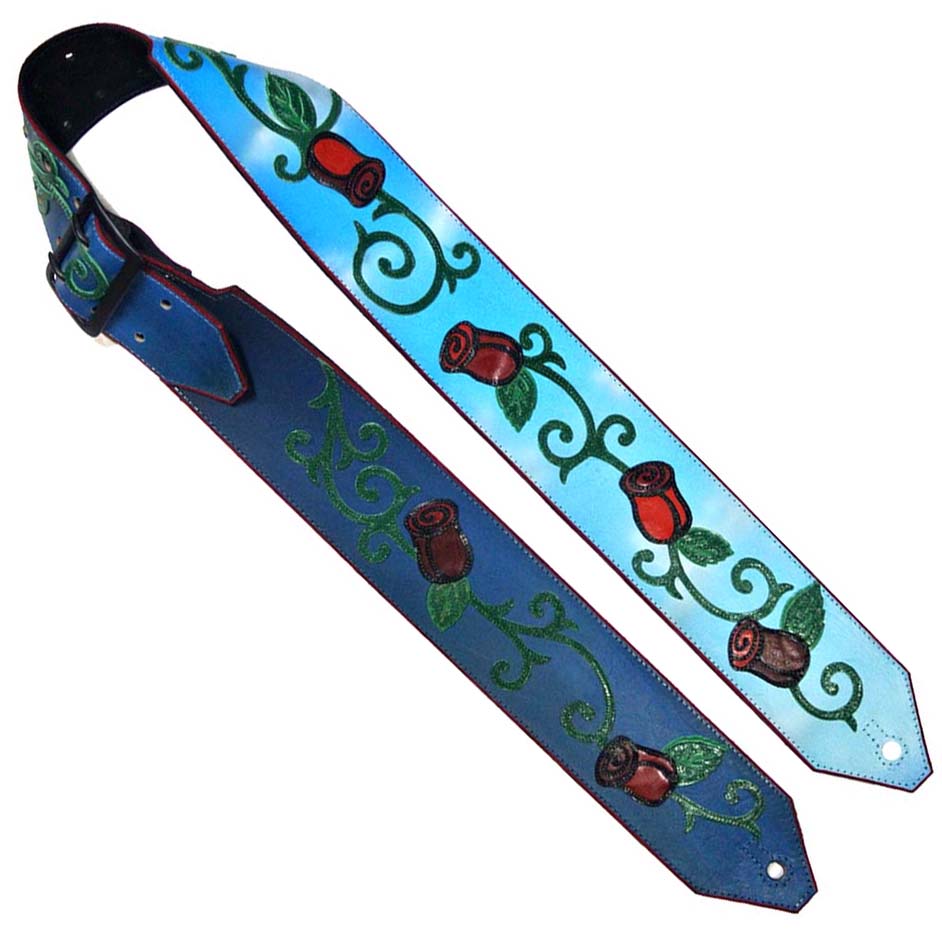 Rachel Seiler Rosebud Custom Guitar Strap – jerihartstraps